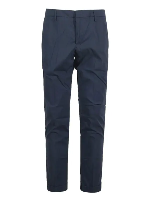 DONDUP Straight Leg Trousers - Black