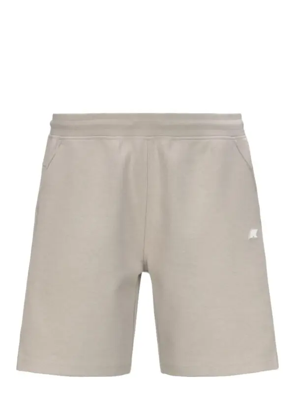 K-WAY Cotton Walk Shorts With Drawstring Waist - Nude