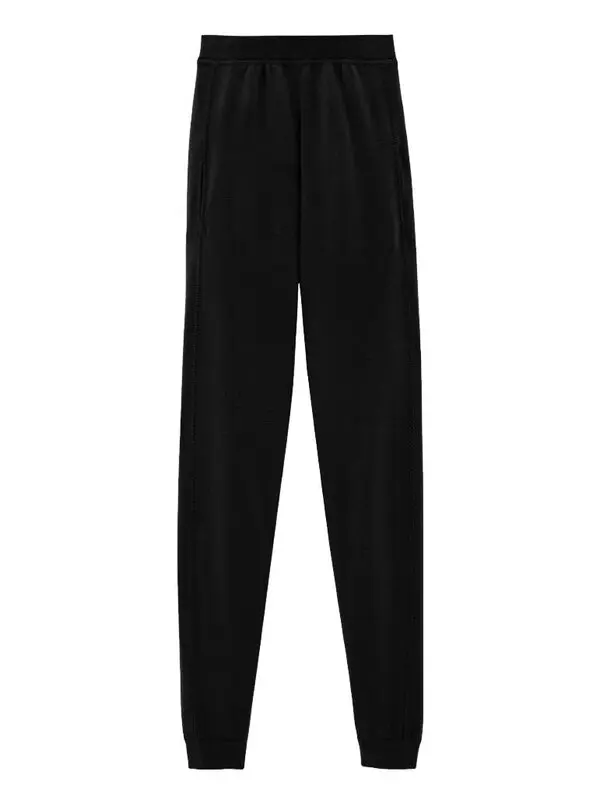 Saint Laurent High Waist Track Pants - Black