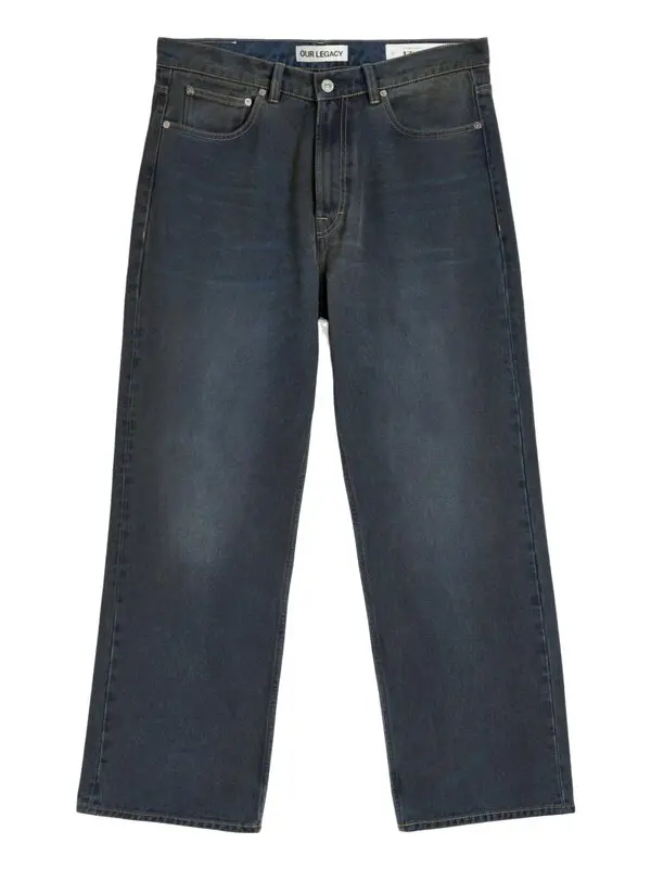 Our Legacy Third Cut Straight-leg Jeans - Black
