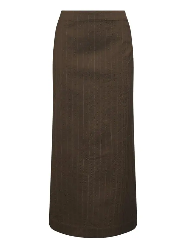 UMA WANG Striped Skirt - Black
