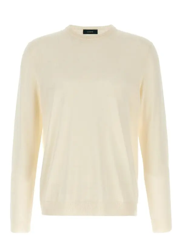 ZANONE Crewneck Knit Sweater - White