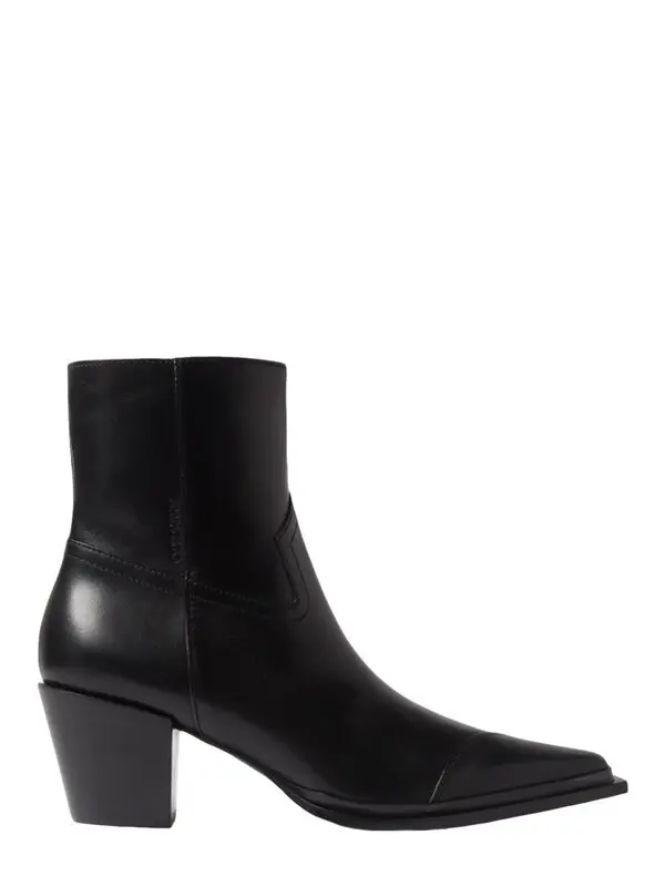 JIMMY CHOO Pointed-toe Ankle Boots - Black