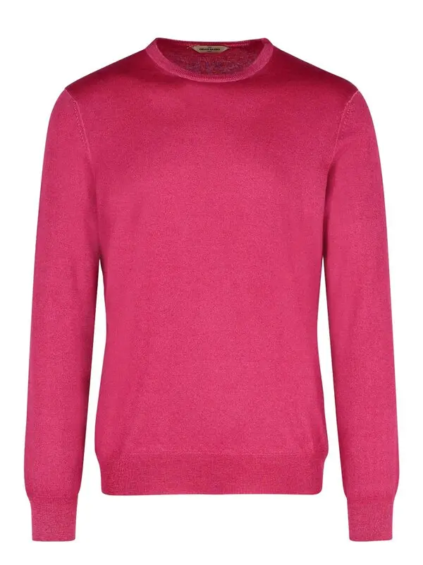 GRAN SASSO Crewneck Ribbed Jumper - Red