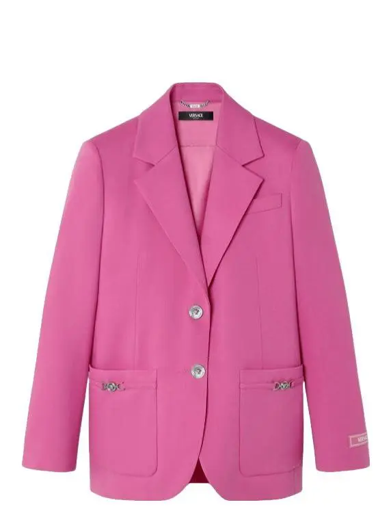 Versace Underwater Barocco Boxy Blazer - Pink