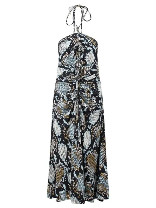 Proenza Schouler Halterneck Cut-out Maxi Dress - Black