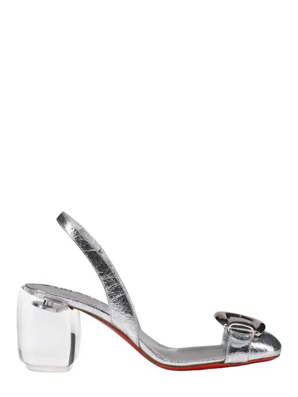CHRISTIAN LOUBOUTIN Minny Bubble Slingback Pumps - White