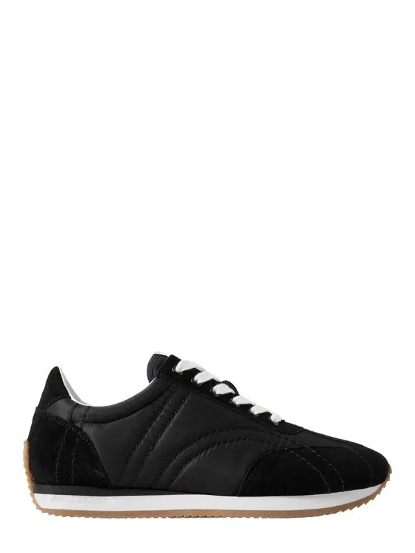 TOTEME Quilted Lace-up Sneakers - Black