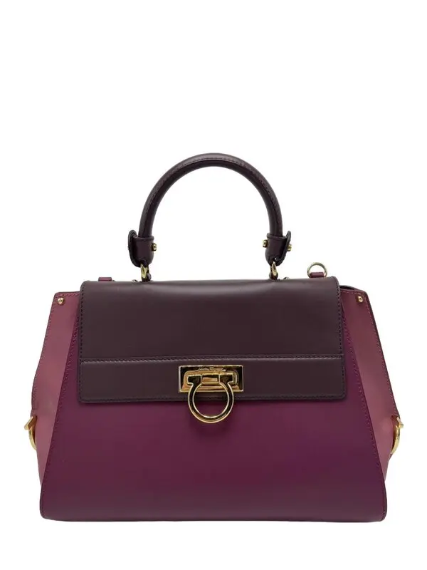 FERRAGAMO Top Handle Shoulder Bag - Red
