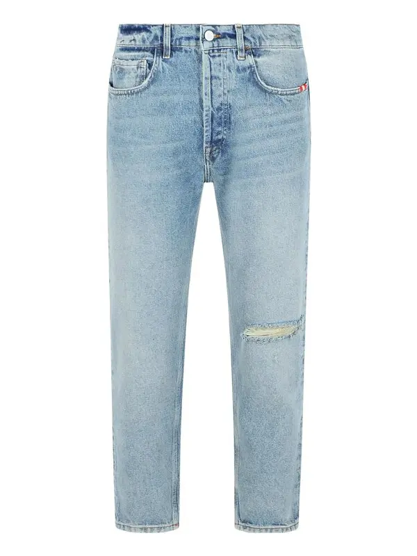 AMISH SUPPLIES Distressed Relaxed Fit Jeans - Lightblue