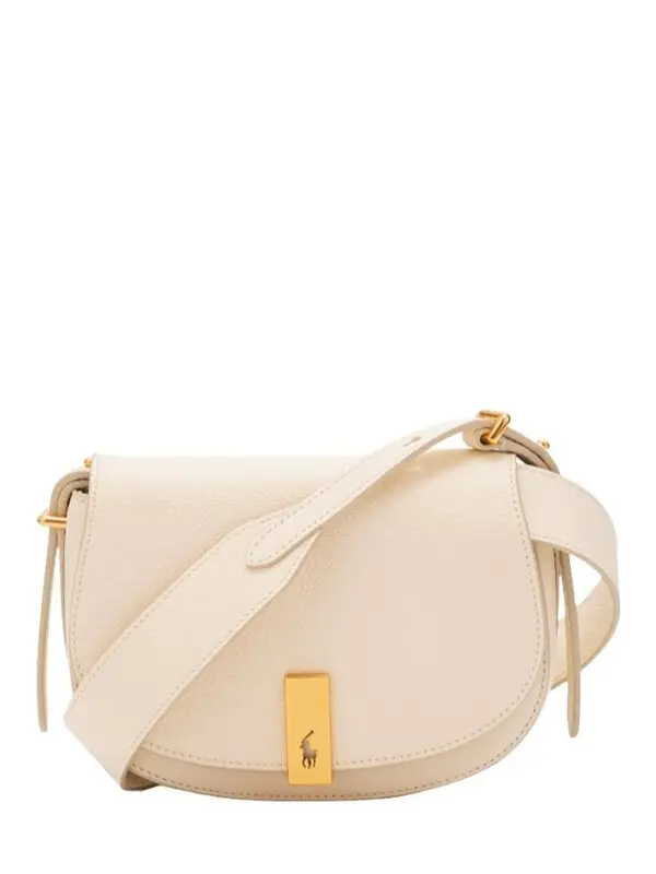 Polo Ralph Lauren Small Foldover Top Crossbody Bag - Nude