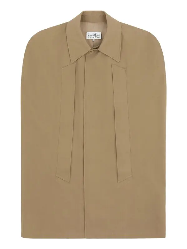 MAISON MARGIELA Cape With Slit Sleeves - Brown