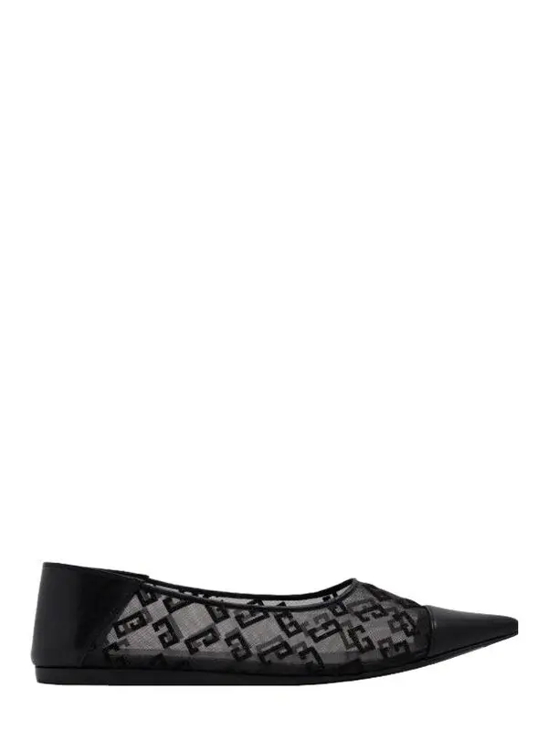 Givenchy 4g Motif Mesh Ballerinas - Black