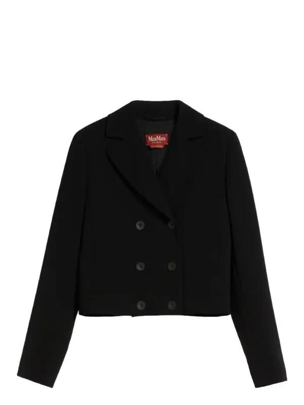 Max Mara Acciaio Double-breasted Blazer - Black