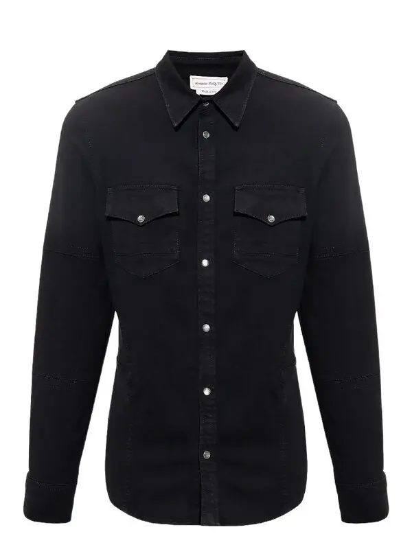 Alexander McQueen Denim Shirt - Black