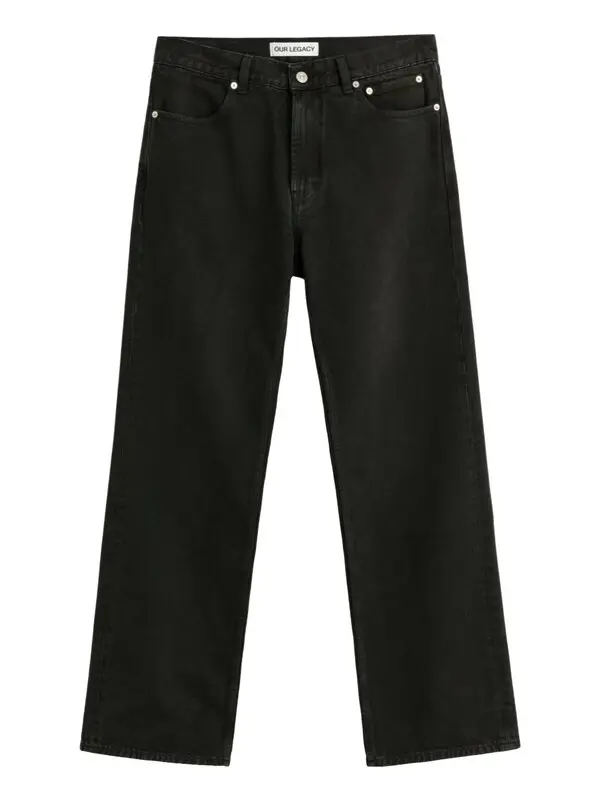 Our Legacy Carlson Straight-leg Jeans - Overdyed Highway Black
