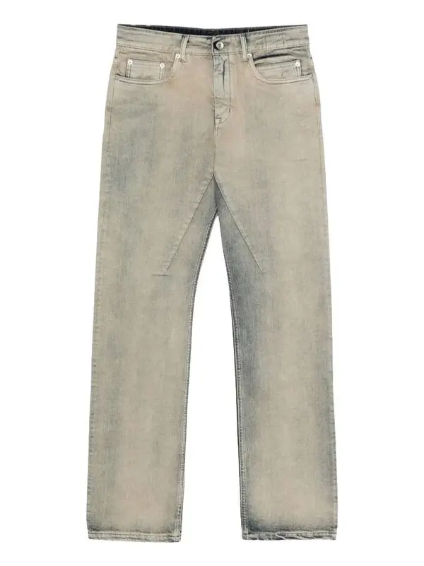 Rick Owens Concordian Fog Cut Jeans - Nude