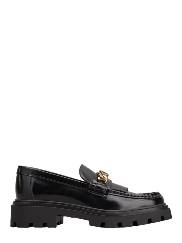 TOD'S Logo Plaque Chunky Loafers - Black