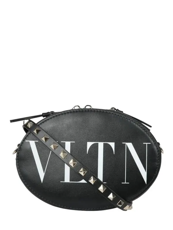 Valentino Garavani Vltn Printed Shoulder Bag - Black