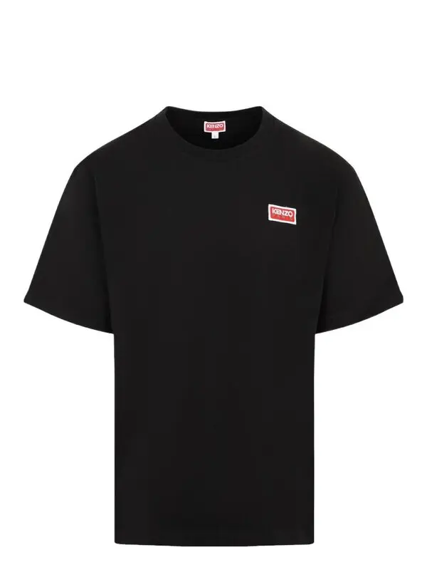Kenzo Logo Printed Crewneck T-shirt - Black