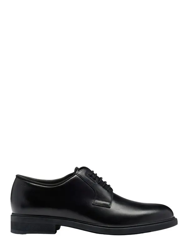 Hugo Boss Lace-up Leather Derby - Black