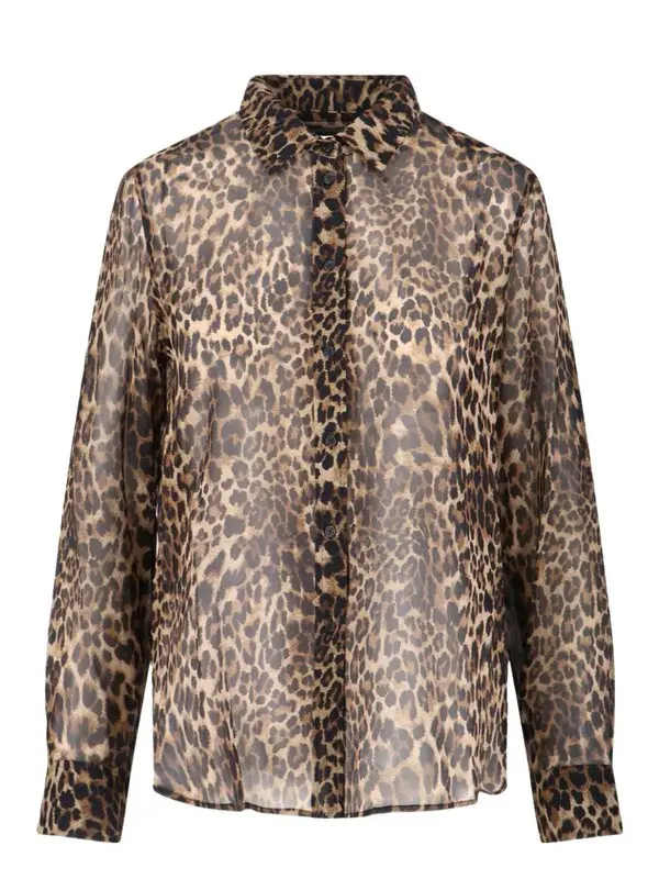 NILI LOTAN Printed Long Sleeve Shirt - Multicolor