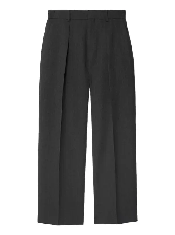 Burberry Tailored Straight-leg Trousers - Gray-black