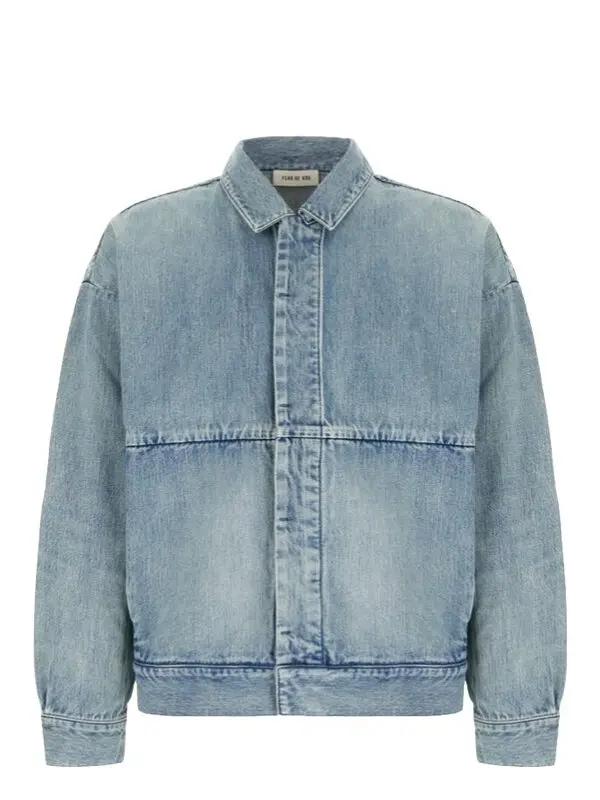 Fear Of God Long Sleeve Denim Jacket - Gray