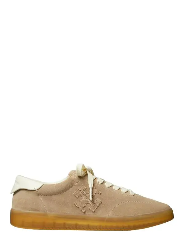 Tory Burch Lace-up Suede Low-top Sneakers - Avola / Avola / White