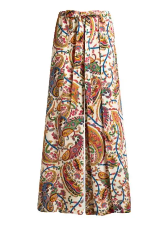 Etro Paisley Wide-leg Palazzo Pants - Color