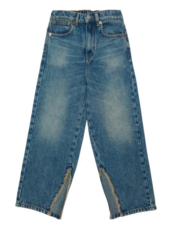 MAISON MARGIELA Shaded Regular Jeans With Split Ankle - Blue Denim