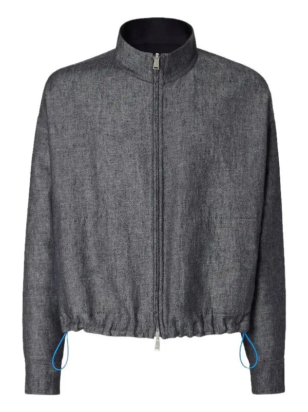 Fendi Zip-up Reversible Jacket - Blue