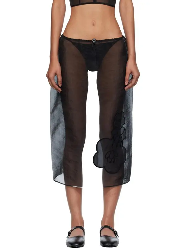 Cecilie Bahnsen Elastic Drawstring Skirt - Black