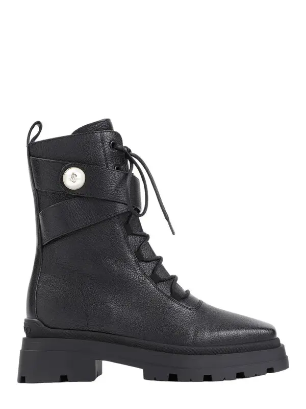 JIMMY CHOO Noemi 45 Lace-up Ankle Boots - Black