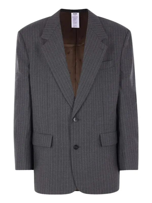 MAGLIANO Pinstripe Single Breasted Jacket - Black