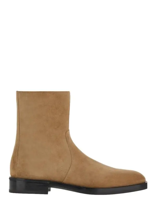 FERRAGAMO Side-zip Ankle Boots - Brown
