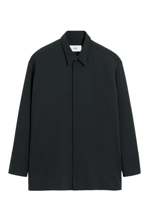 AMI Paris Straight Shirt - Anthracite