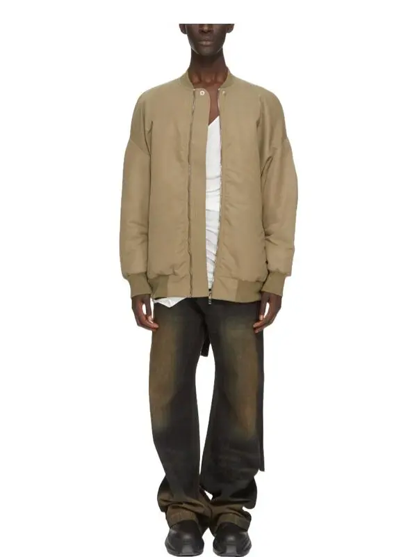 Rick Owens Jumbo Flight Zipped Bomber Jacket - Brown