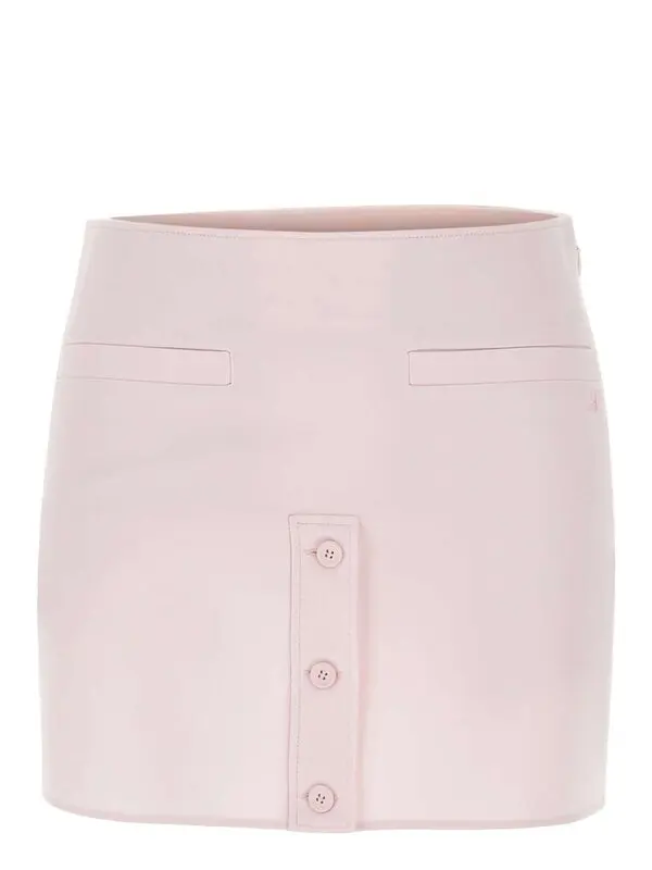 COURREGES Button-detailed Mini Skirt - Pink