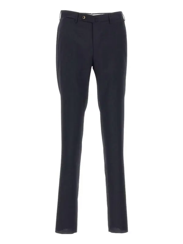 PT TORINO Straight Leg Tailored Trousers - Black
