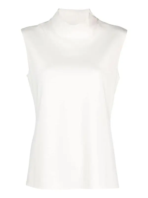 Theory Mock Neck Sleeveless Top - No