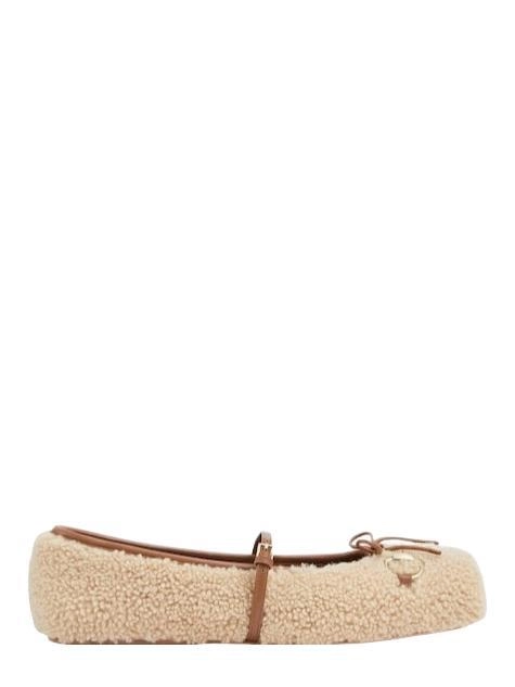Gucci Horsebit Strap Ballet Flats - Light Beige
