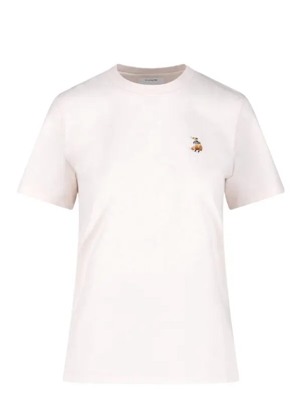 Maison Kitsuné Dreaming Fox Embroidered T-shirt - White