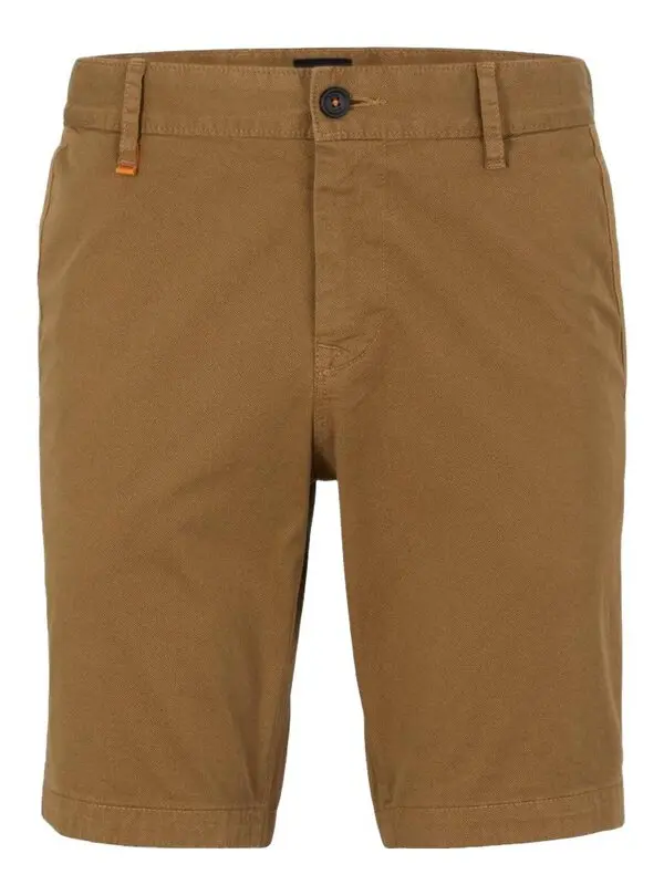 Hugo Boss Logo Shorts - Brown