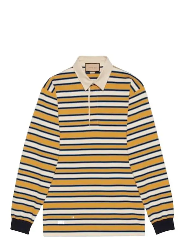Gucci Striped Polo Shirt - Nude