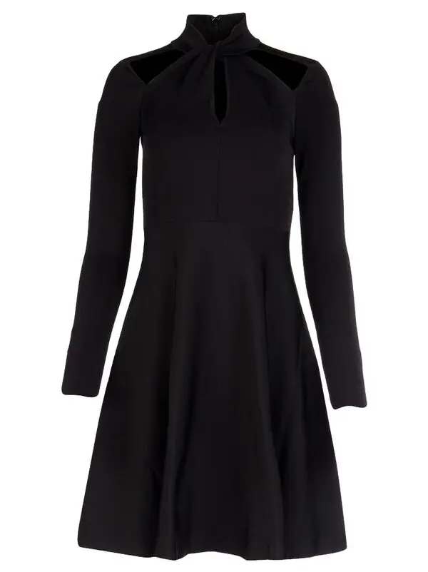 Givenchy Trumpet Dress With Cut-out Neckline - Black