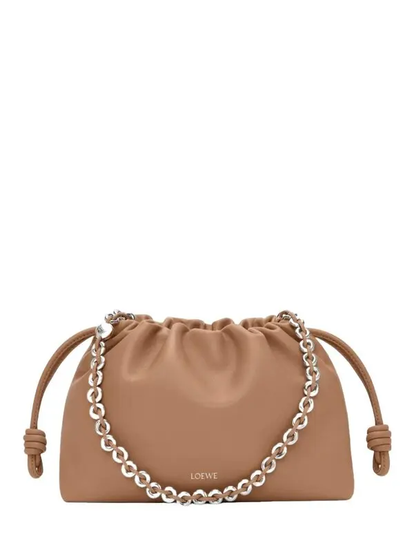 Loewe Medium Flamenco Purse Bag - Mocha