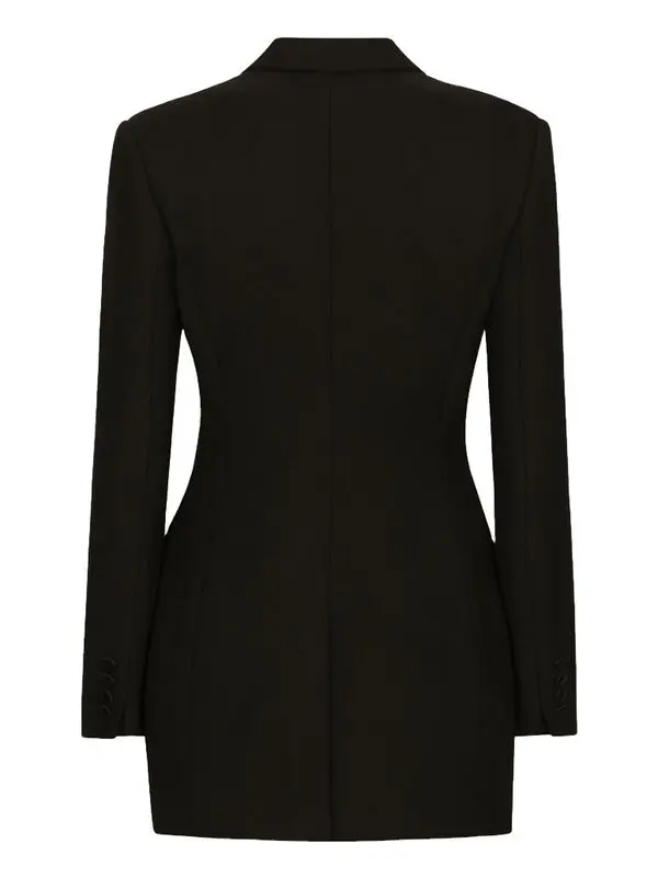 Dolce & Gabbana Single-breasted Long-sleeve Blazer - Black