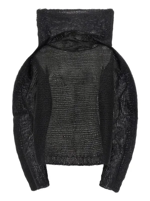 Issey Miyake Panini Oversized Knitwear - Black