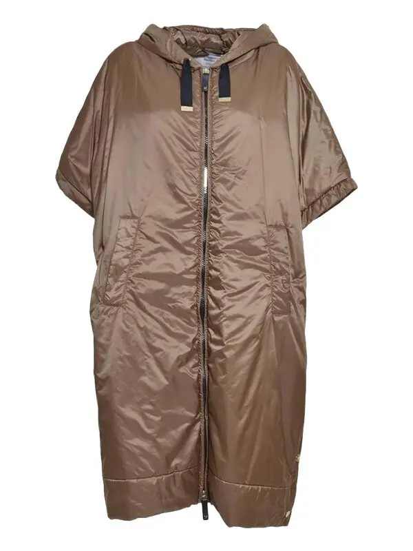 Max Mara Short Sleeves Padded Coat - Brown